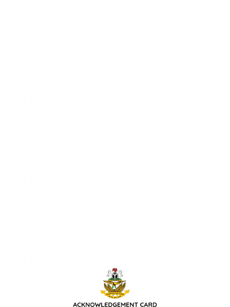 Acknowledgement Card | PDF