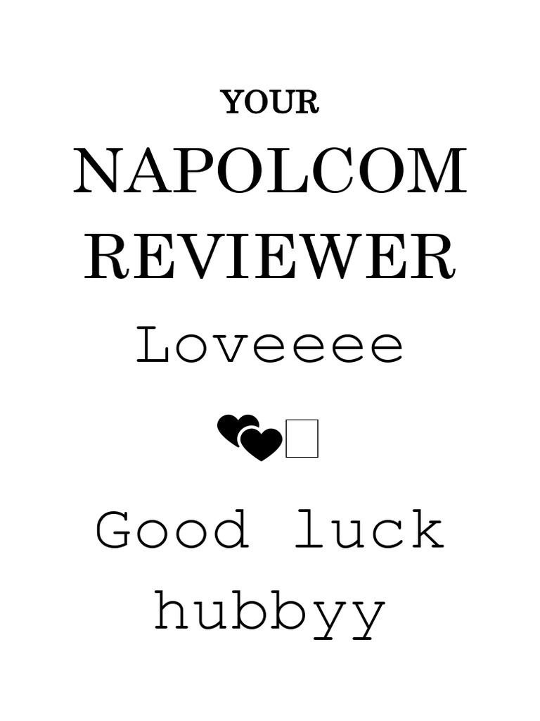 NAPOLCOM Reviewer Guide | PDF