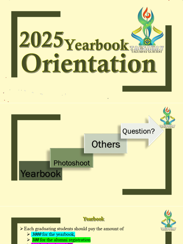 2025 Yearbook and Photoshoot Guide | PDF
