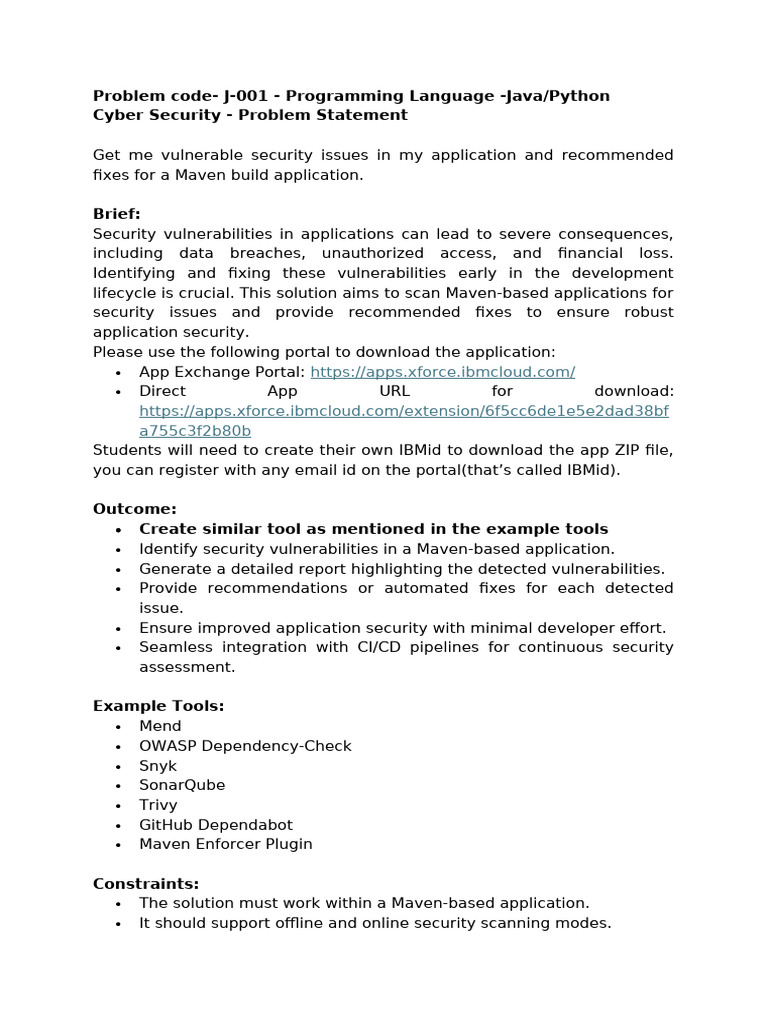 Round-2 Problem Statement For National Hackathon | PDF | Artificial ...