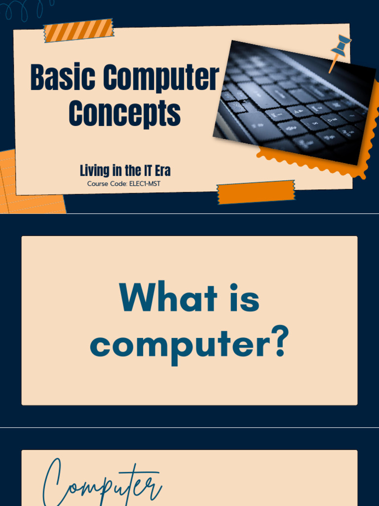 Basic Computer Concepts | PDF