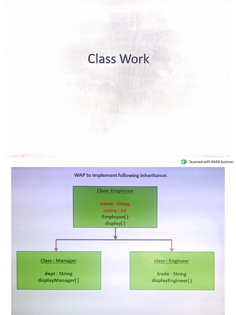 Class Work | PDF