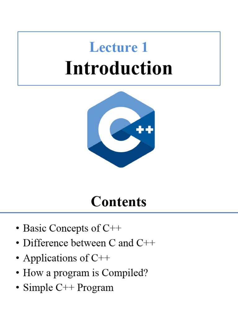 Lecture 1 | PDF | Class (Computer Programming) | Object Oriented ...