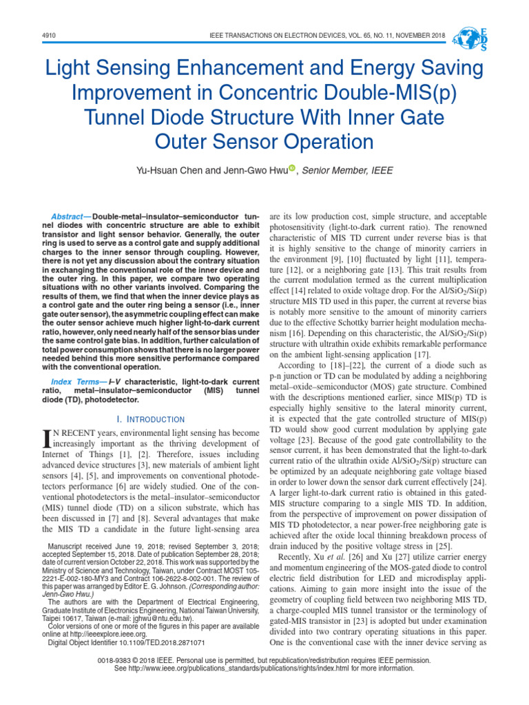 Light Sensing Enhancement and Energy Saving Improvement in Concentric ...