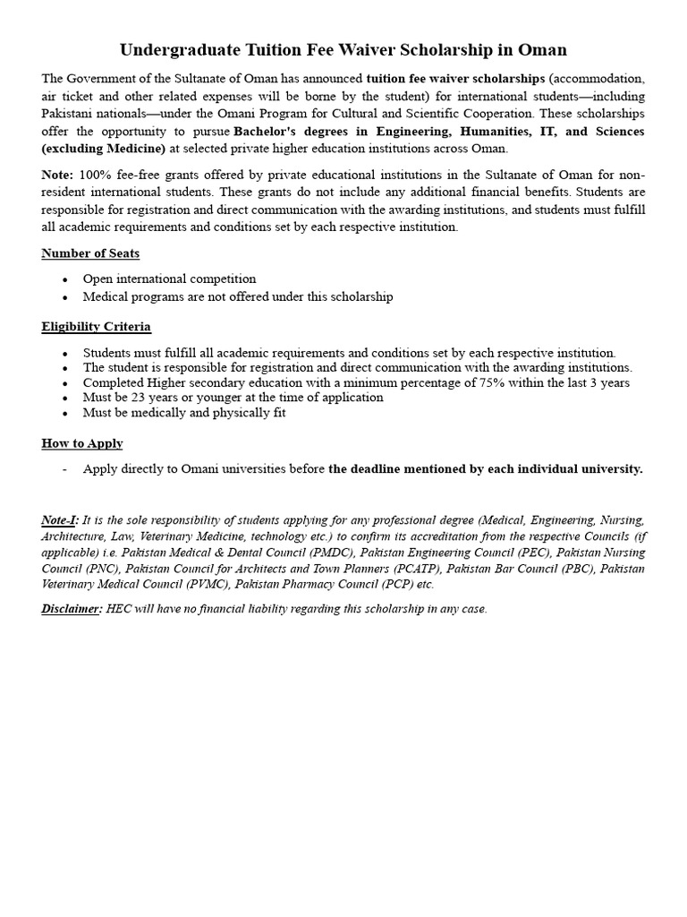 Tuition-Fee 250829 173028-1 | PDF | Oman | Bachelor's Degree