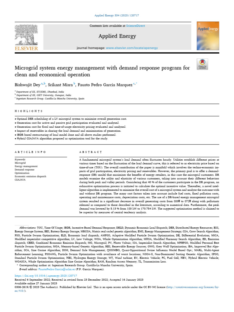 Microgrid + Demand Response | PDF | Distributed Generation | Demand
