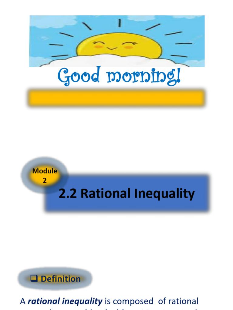 Solving Rational Inequalities Guide | PDF | Inequality (Mathematics ...