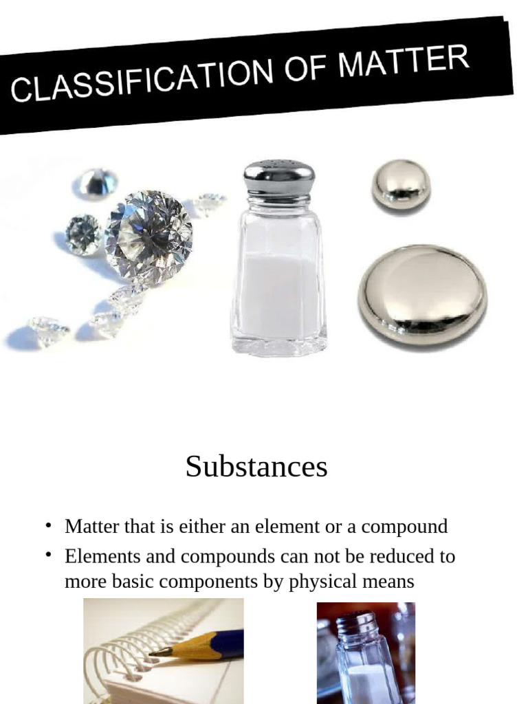 Understanding Matter: Elements, Compounds, Mixtures | PDF | Chemical ...