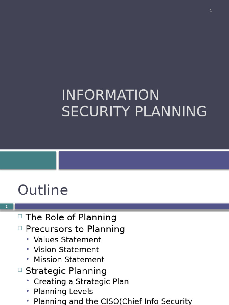 Slides - Information Security Planning | PDF | Information Security ...