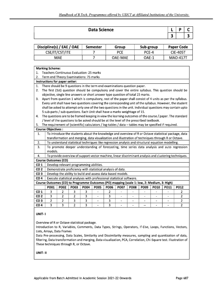 Syllabus 1 | PDF