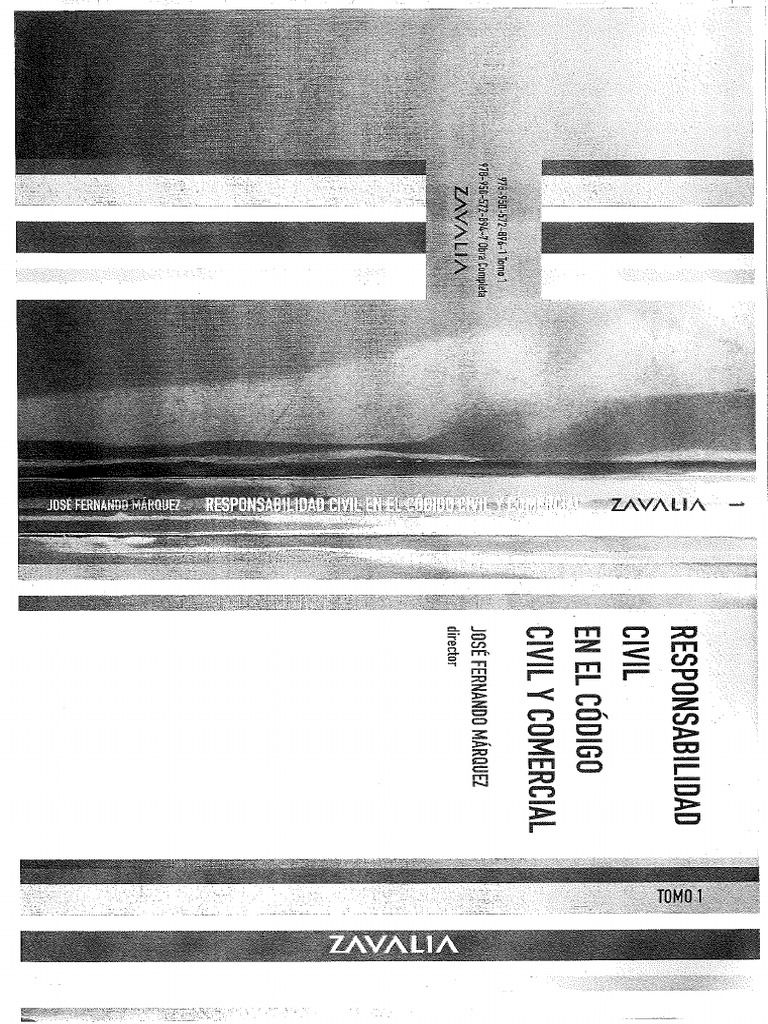 MARQUEZ, José Fernando. Responsabilidad Civil - TOMO 1. Responsabilidad Civil - TOMO 1 ...