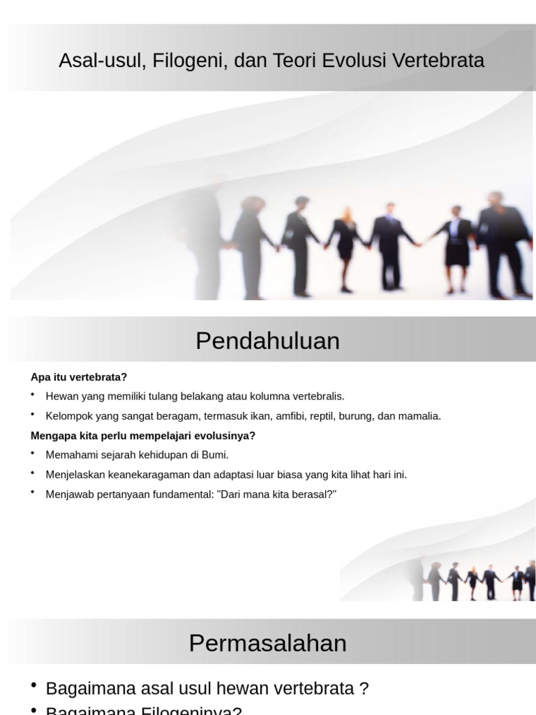 Asal Usul, Filogeni Dan Evolusi Vertebrata | PDF