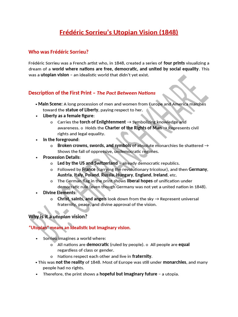 Sorrieu's Utopian Vision and Nationalism | PDF | German Empire | Balkans