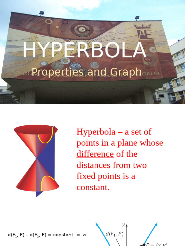 Hyperbola Properties and Graphing | PDF