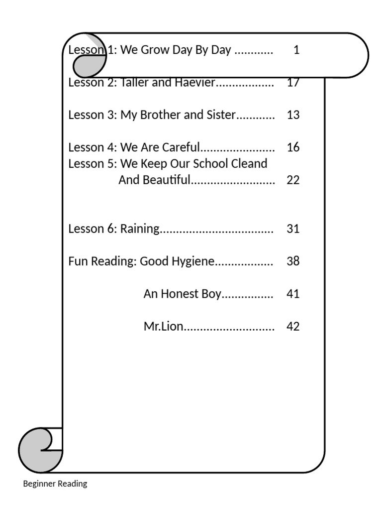 Beginner Reading | PDF