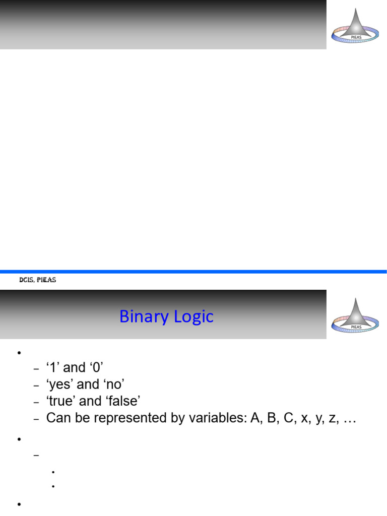 Lecture 02 Ch.3 Basic Gates DLD 2023 | PDF | Boolean Algebra | Teaching ...
