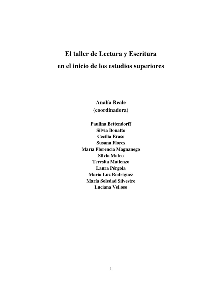 Libro Taller Semio | PDF | Lectura (proceso) | Publicación