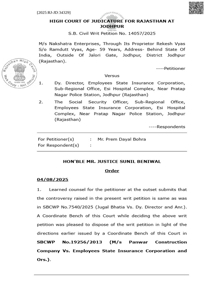 RHC Order Judgement04082025 | PDF | Appeal | Common Law