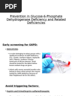 G6PD Deficiency: Foods to Avoid | PDF | Tofu | Soybean