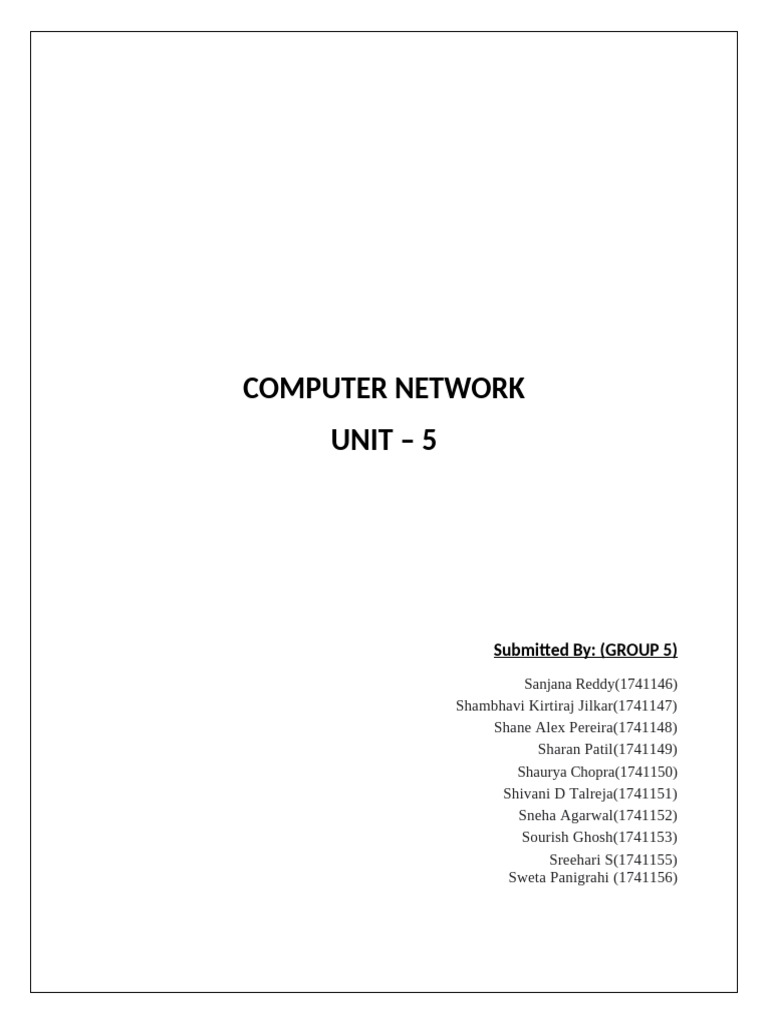 unit5 | PDF | Routing | Network Congestion