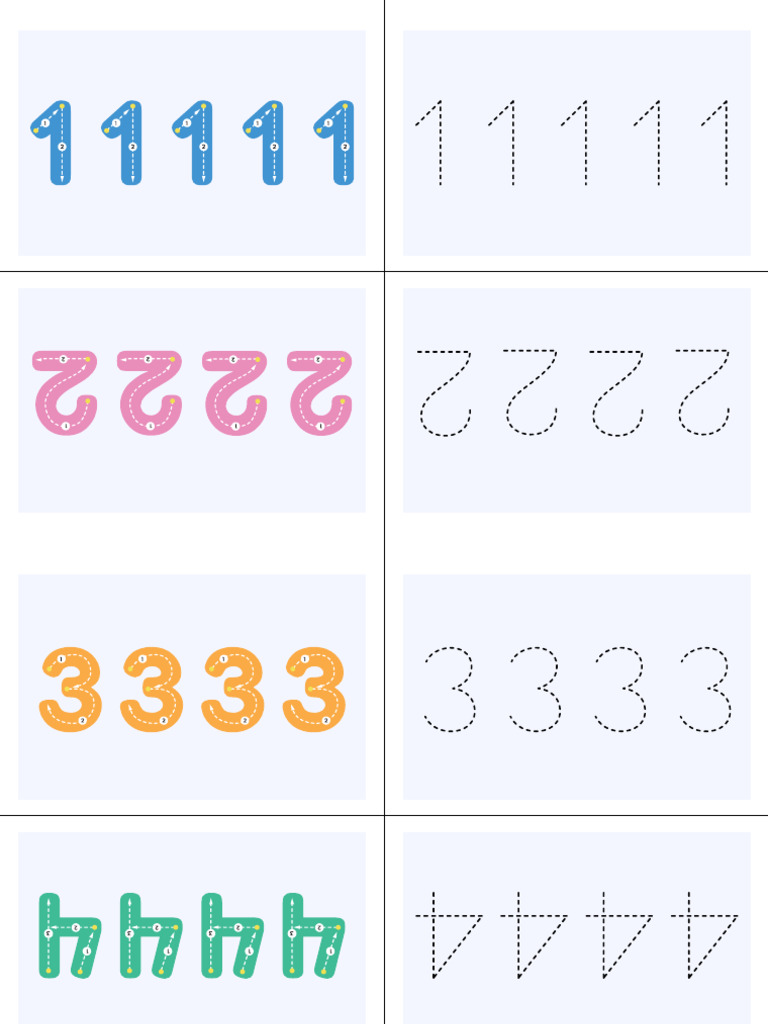 Tracing Numbers | PDF