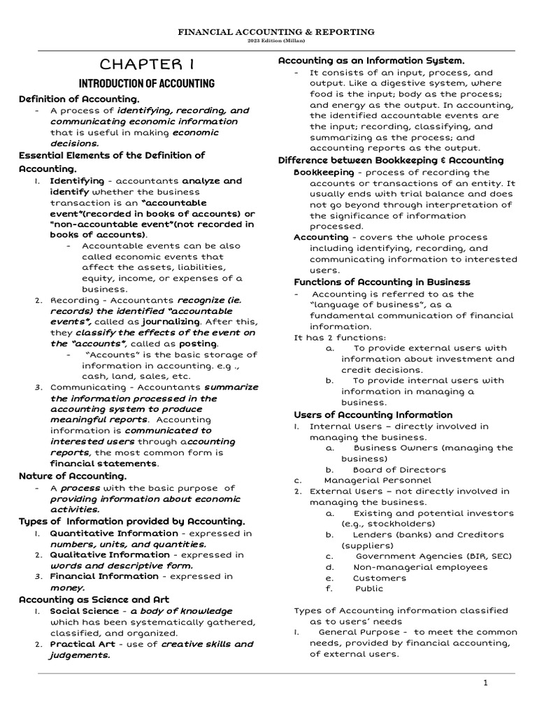 Introduction to Financial Accounting | PDF | Expense | Debits And Credits