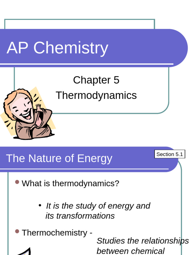 AP Chemistry: Thermodynamics Overview | PDF | Calorie | Chemistry