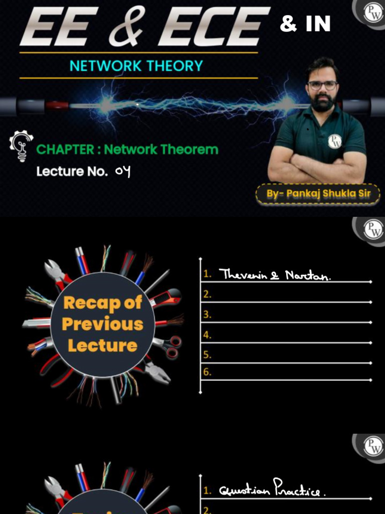 Network Theorems 04 Class Notes Pdf