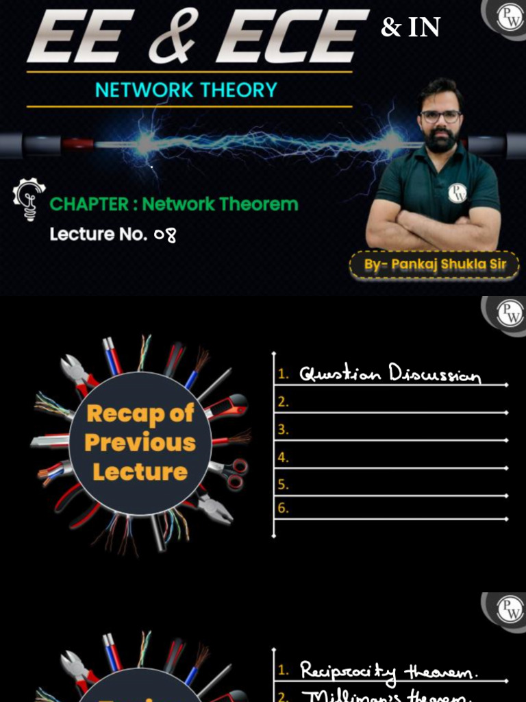 Network Theorems 08 _ Class Notes | PDF