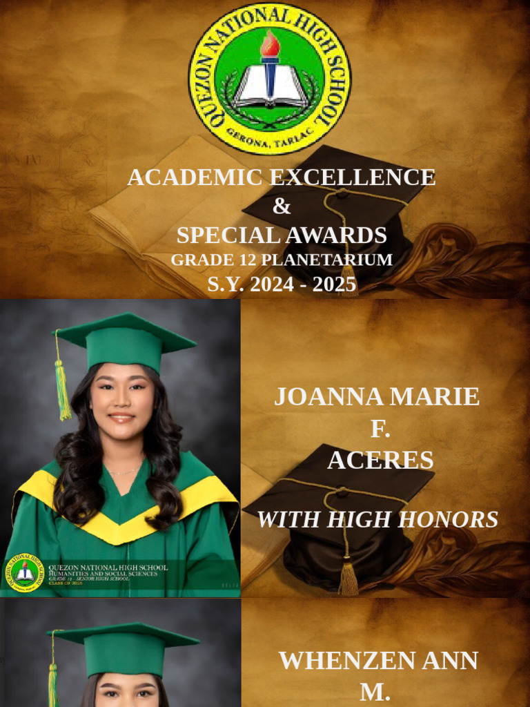 Grade 12 Academic Awards 2024-2025 | PDF | Sports