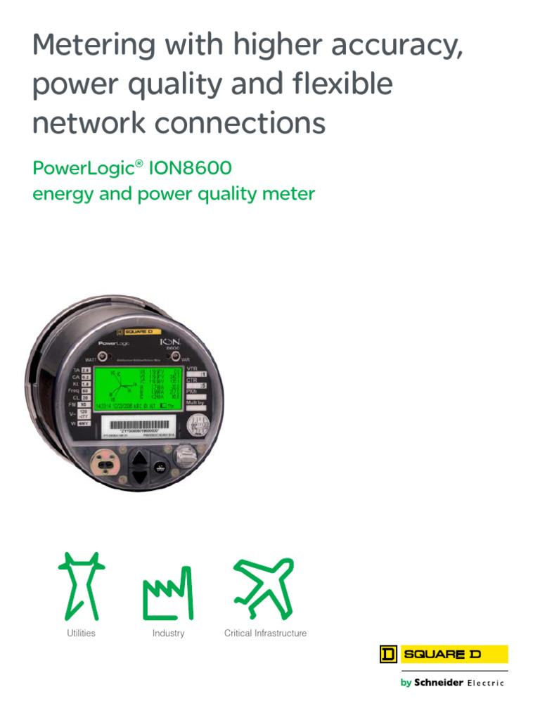 Ion 8600 3000BR0603R1009 | PDF | Alternating Current | Computer Engineering