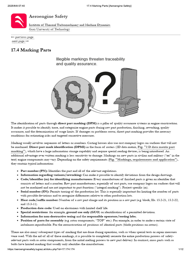 Aeroengine Part Marking for Safety | PDF | Strength Of Materials | Fracture