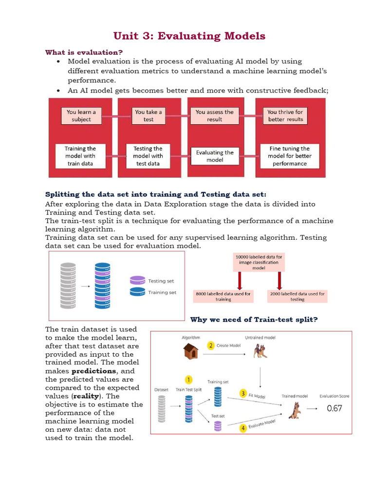 AI-Evaluating Models Class 10 Notes | PDF | Accuracy And Precision ...
