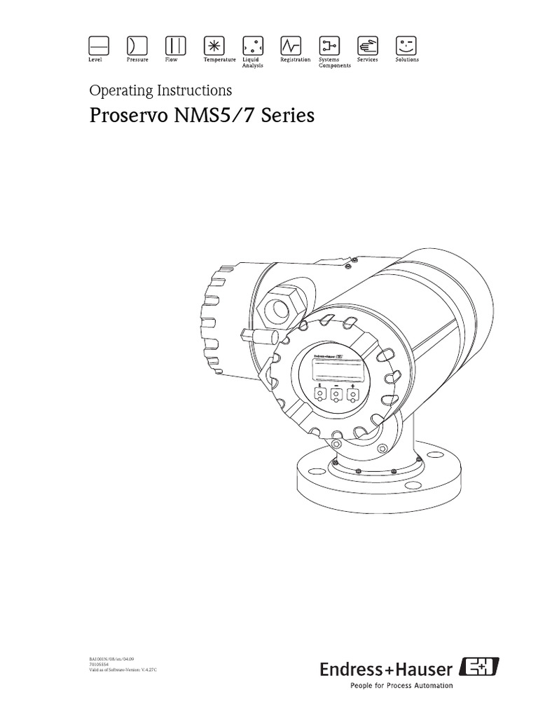 Proservo NMS5/7 Operating Instructions | PDF | Power Supply | Electricity