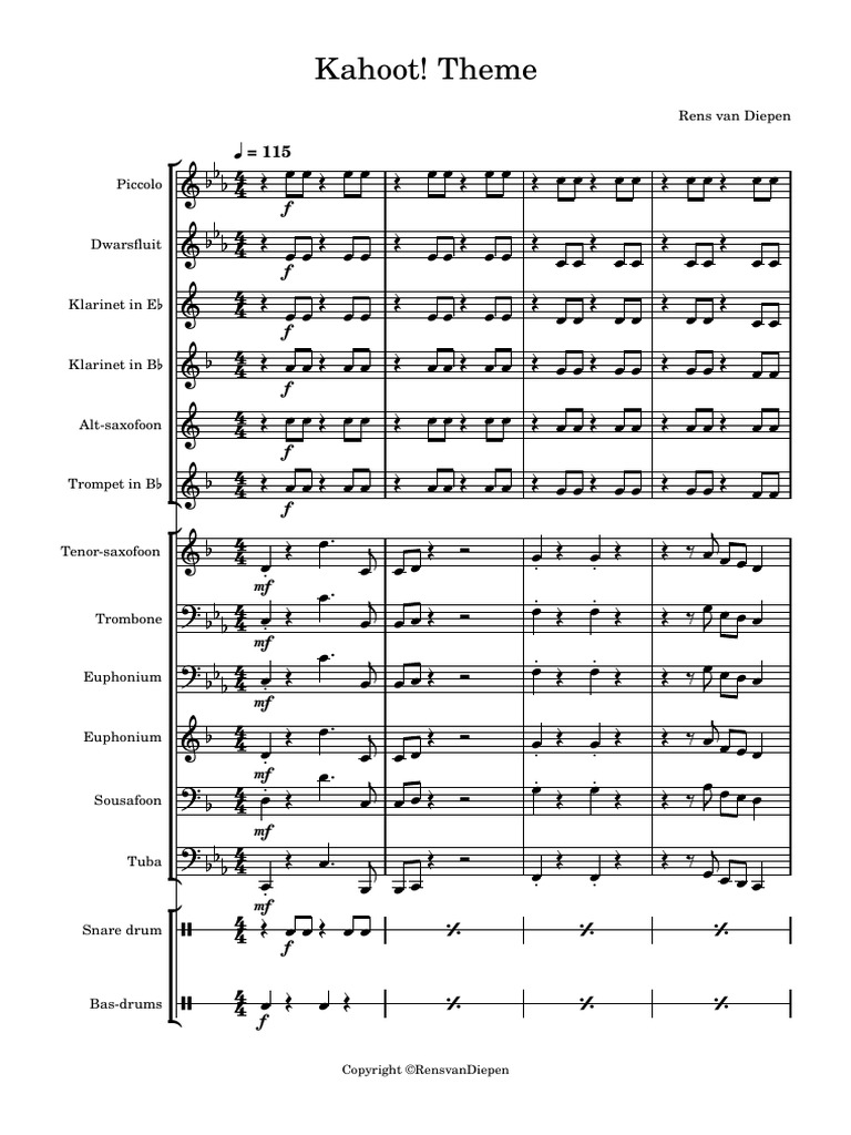 Kahoot! Theme | PDF | Elementary Organology | Musical Instruments
