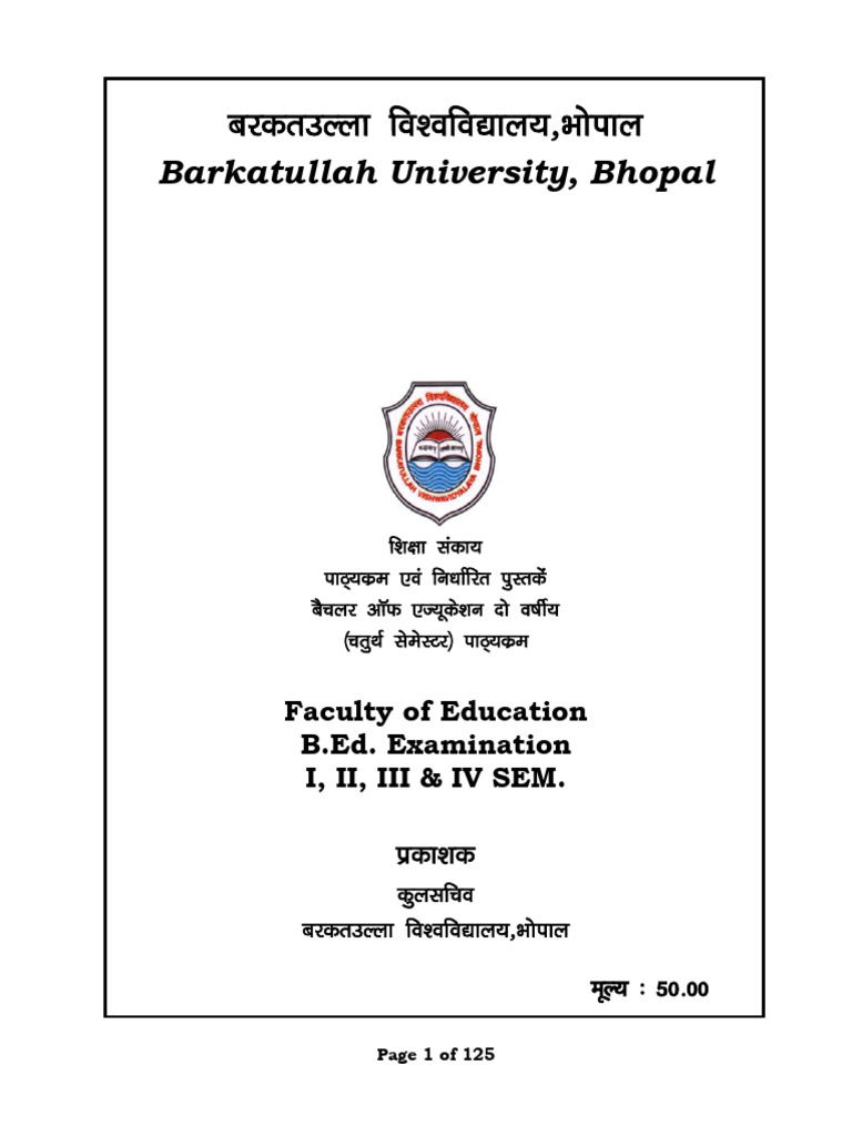 B.Ed. Course Structure & Syllabus Guide | PDF | Parenting ...