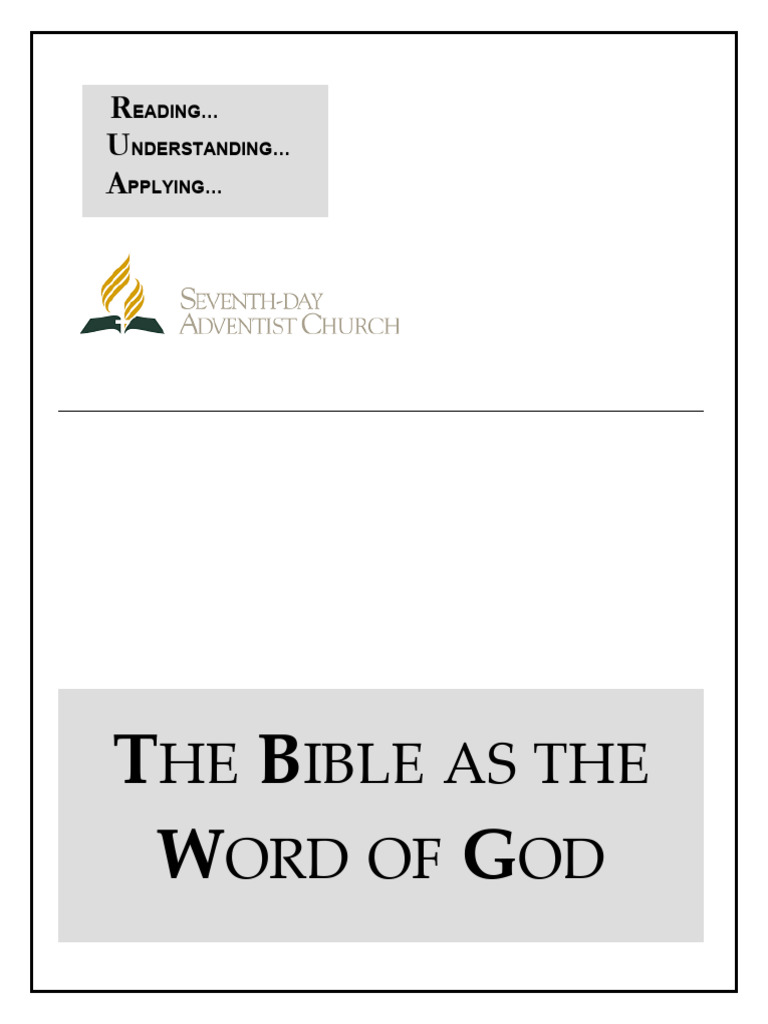 Introduction to the Bible as Scripture | PDF | Bible | Sola Scriptura