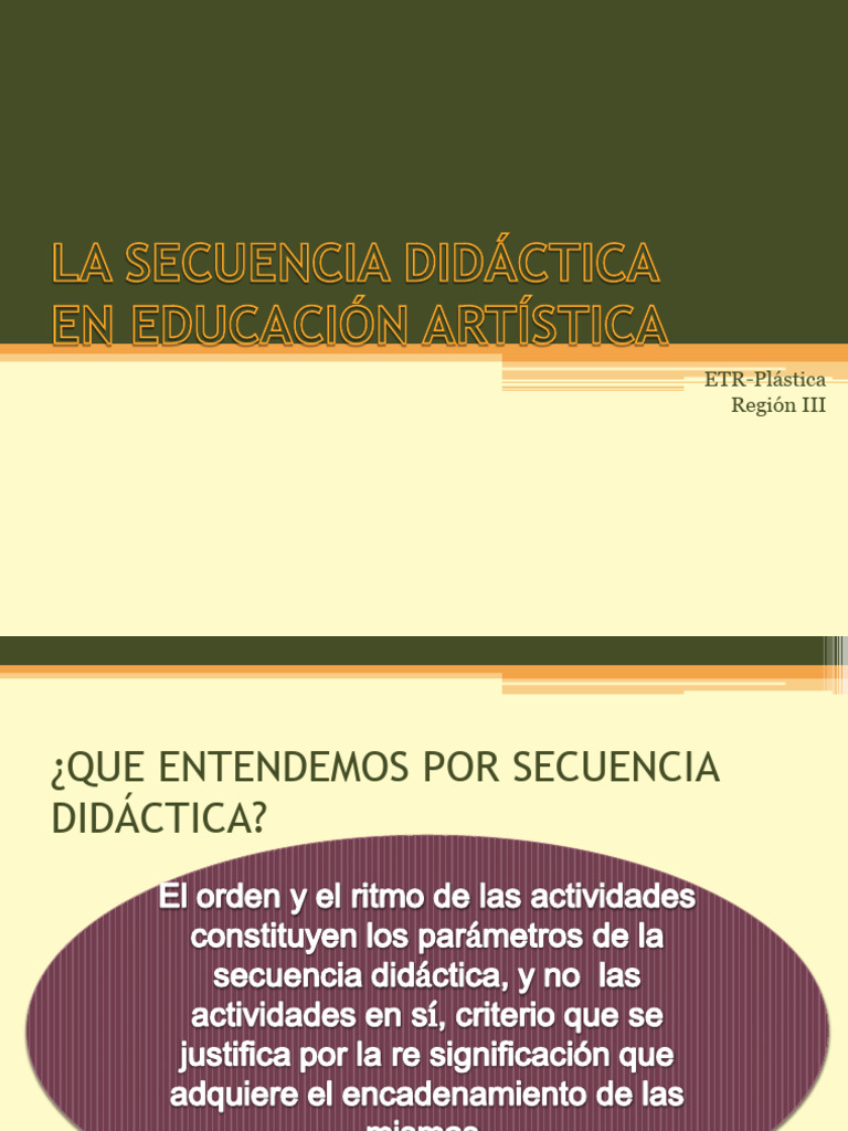 Secuencia Didáctica en Educación Artística | PDF | Pensamiento ...