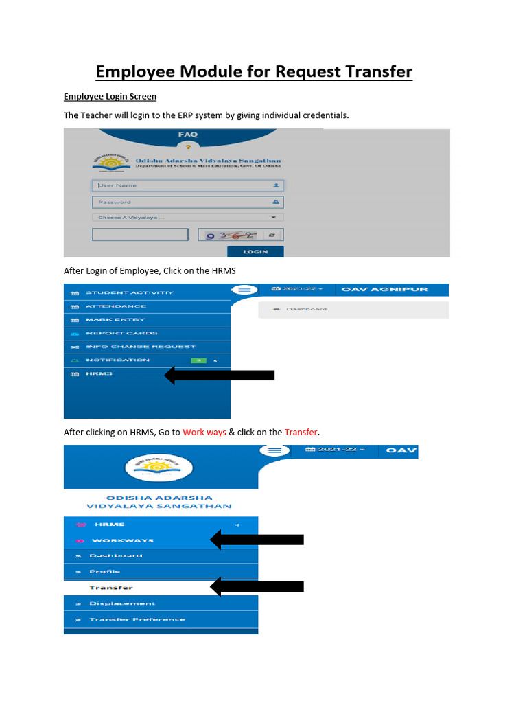 20.how To Apply Employee Request Transfer | PDF