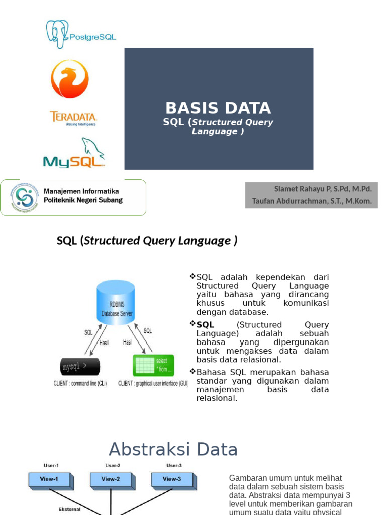 PTIK MINGGU 11 - SQL (Structured Query Language) | PDF