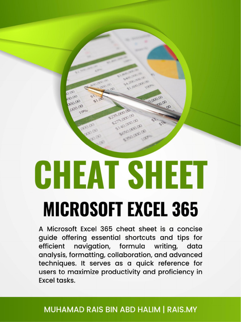 Microsoft Excel Cheat Sheets | PDF | Microsoft Excel | Software
