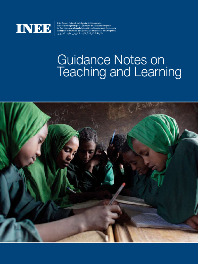 INEE Teaching and Learning Guidance Notes | PDF | Curriculum | Learning