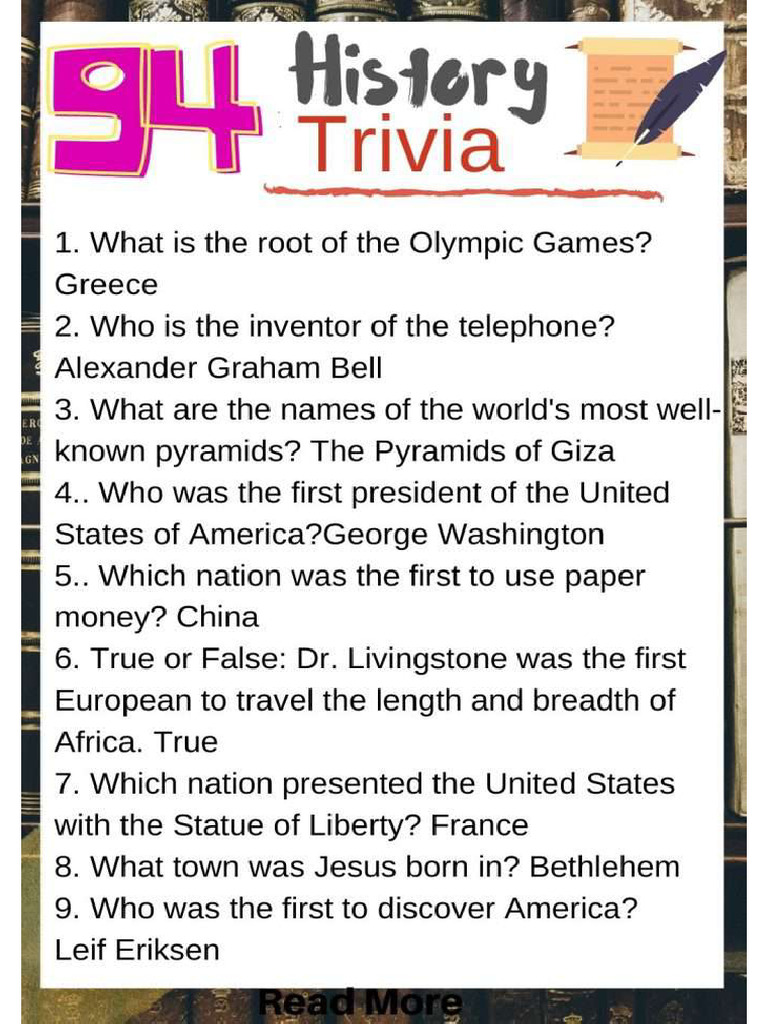 History Trivia 683x1024 | PDF