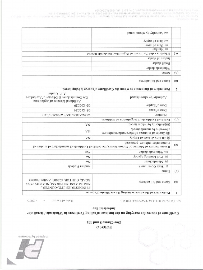 Pi o Form GNT, KNL, TPG | PDF