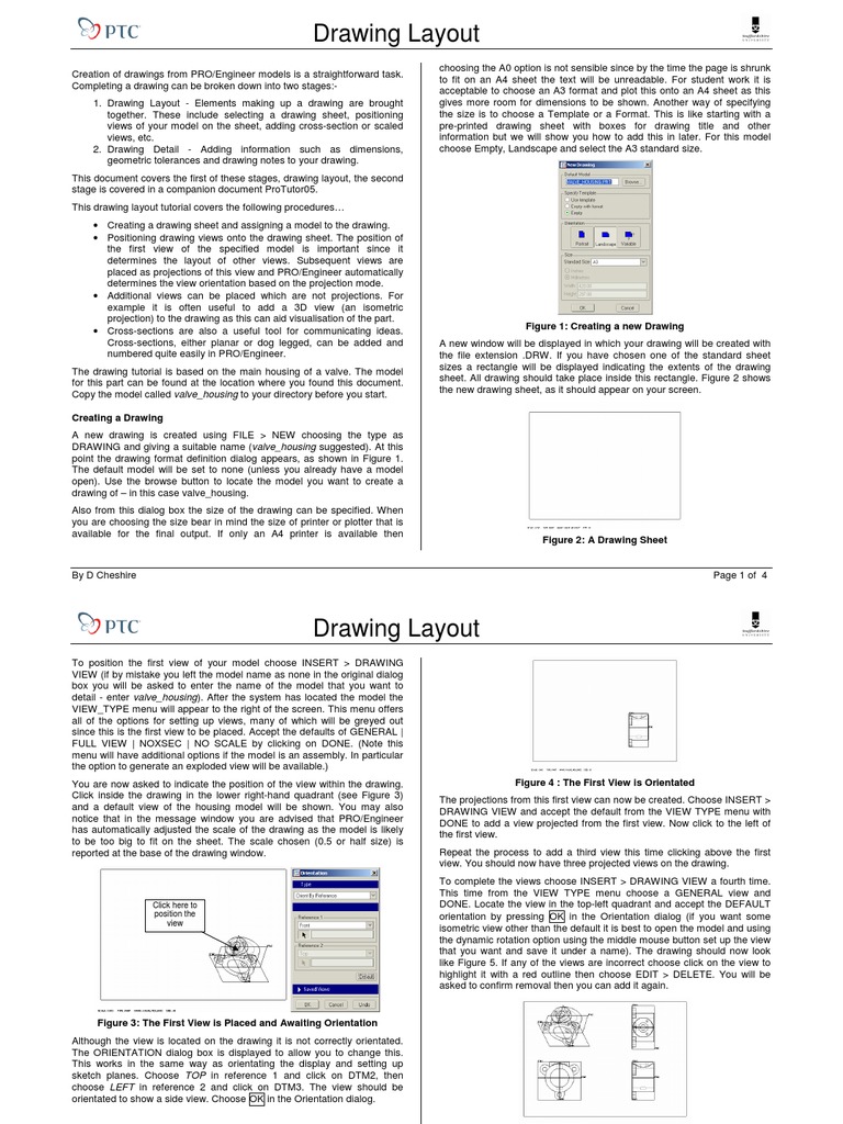 Drawing Layout: Figure 1: Creating A New Drawing | PDF | Computing ...