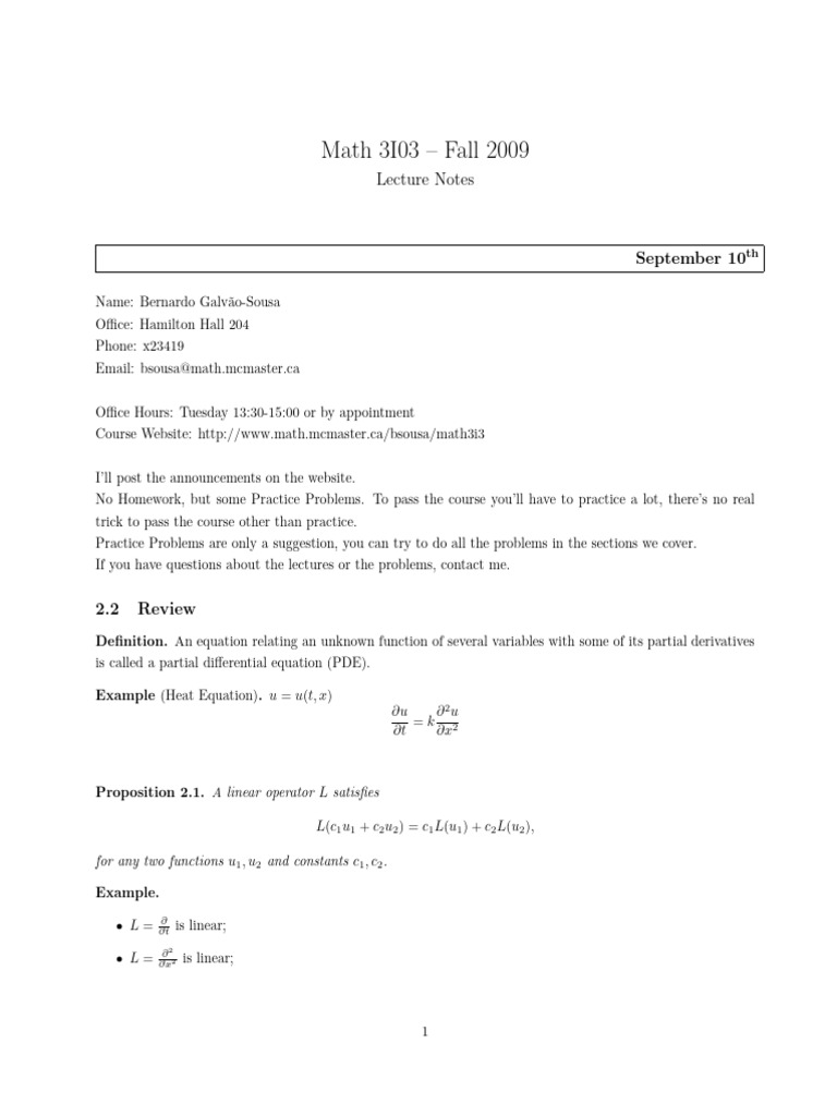 Partial Differential Equations Applications | PDF | Partial Differential Equation | Heat