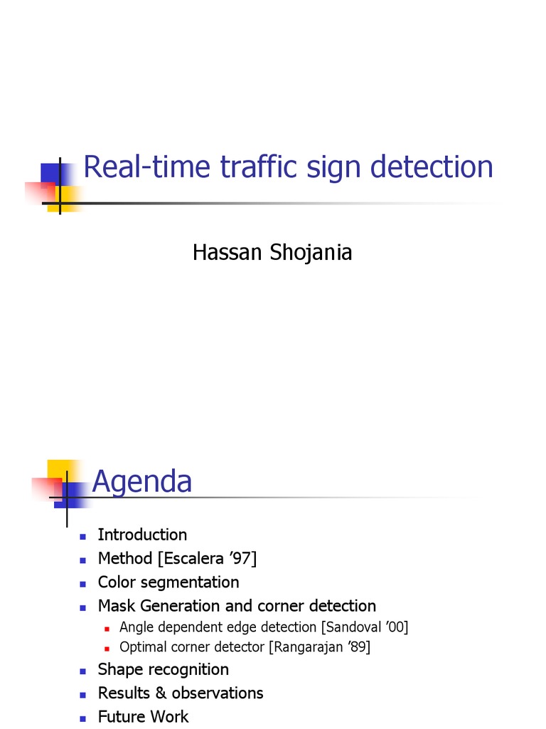 Real-Time Traffic Sign Detection-Presentation | PDF | Image ...