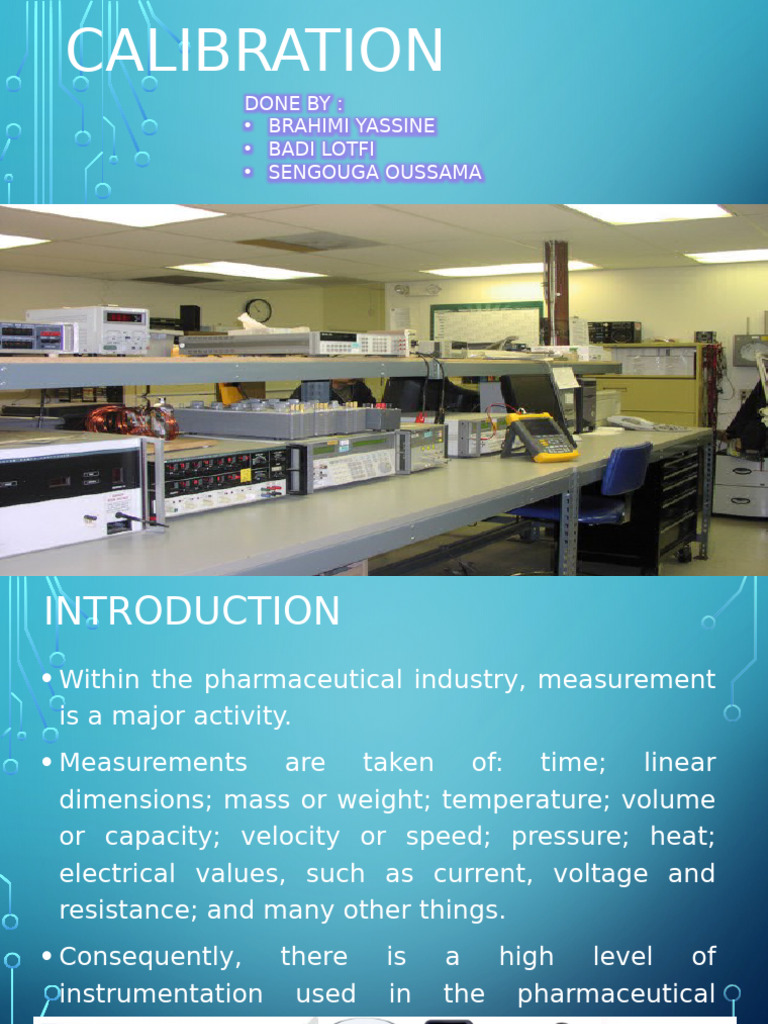 Calibration in Pharmaceutical Industry | PDF | Calibration | Measurement
