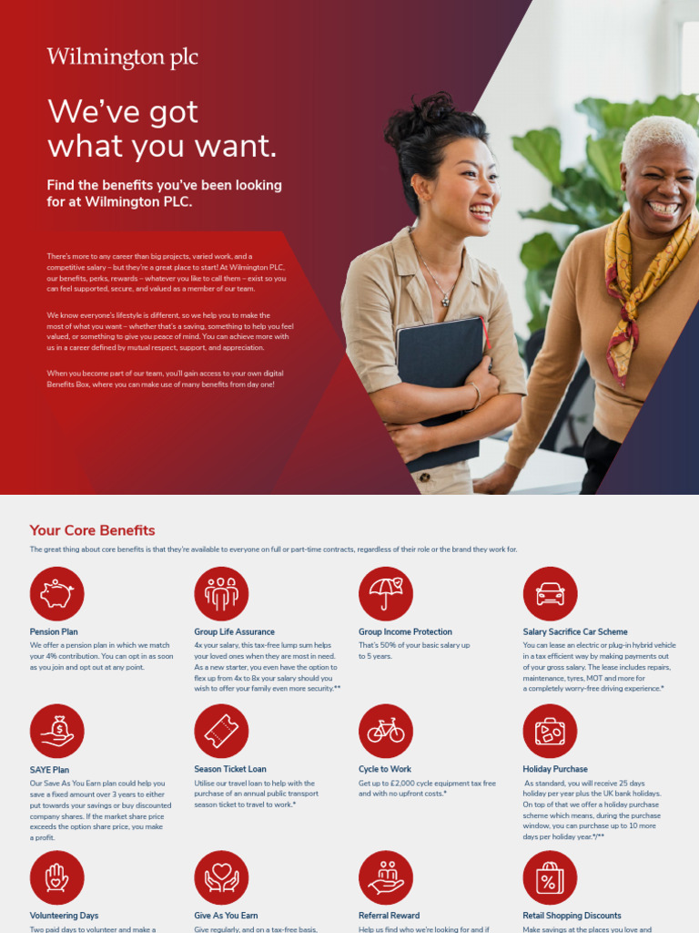 Wilmington PLC Employee Benefits Guide | PDF | Employee Benefits | Well ...