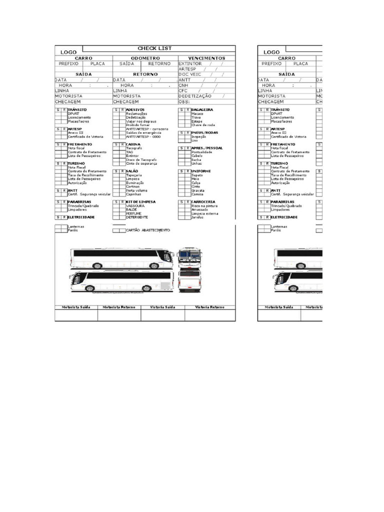 Check List Onibus | PDF